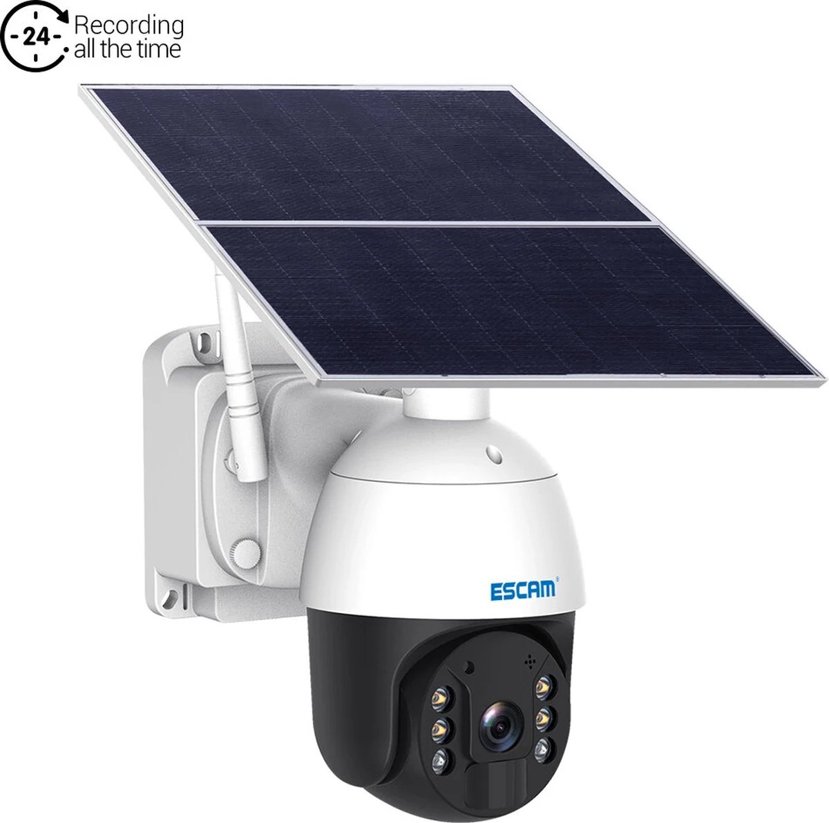 Escam QF624 - Solar PTZ beveiligingscamera | Zonnepaneel (20 Watt ...