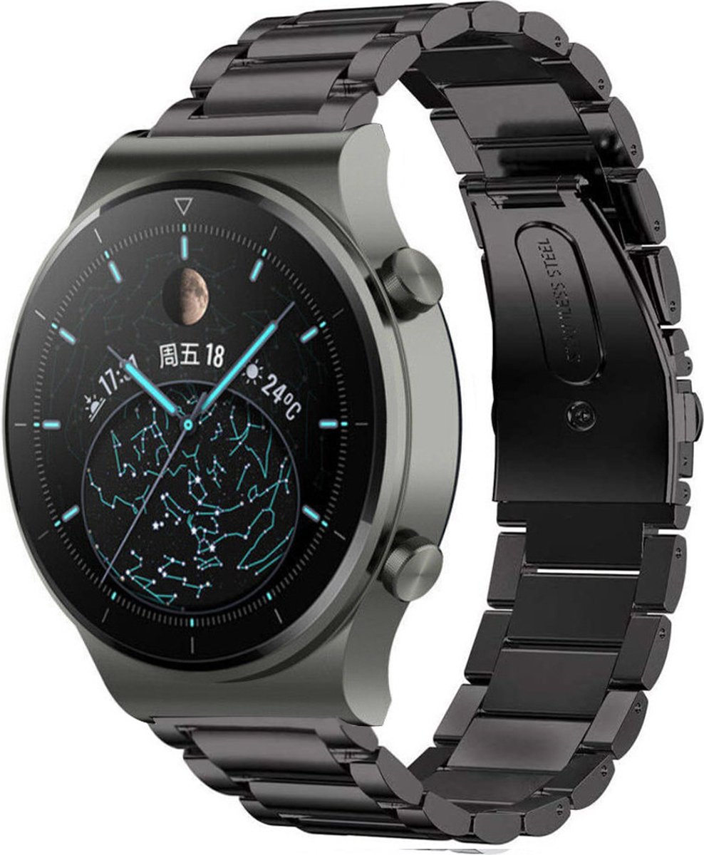 Titanium Smartwatch bandje - Geschikt voor Huawei Watch GT 2 Pro ...