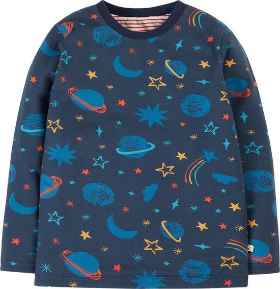 Frugi Raffie Reversible Top Shoot for the Stars Jongens T-shirt - Maat ...