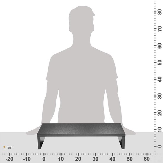 RICOO Monitor stand 54 x 26 x 10 cm Bureau PC scherm verhoger verhogen ...