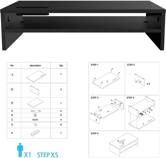 Monitor Verhoger - Laptop Standaard met Telefoonhouder ...
