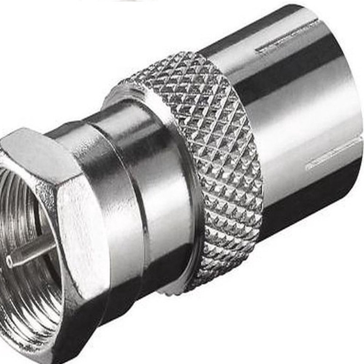 F-Connector Male naar Coax Female - Coax adapter | bol.com