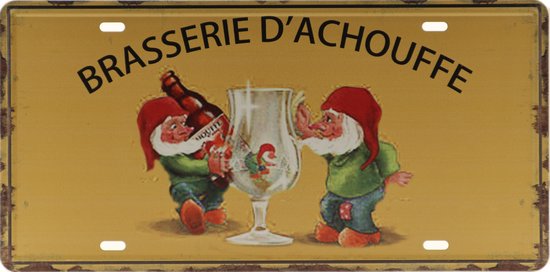 Wandbord – Mancave – Bier Chouffe – Vintage - Retro - Wanddecoratie ...