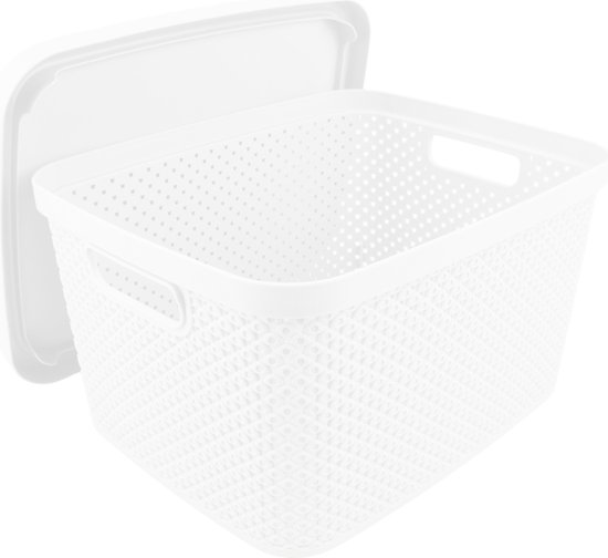 Opbergbox Diamond 7L - Opbergdoos - Wit | bol.com