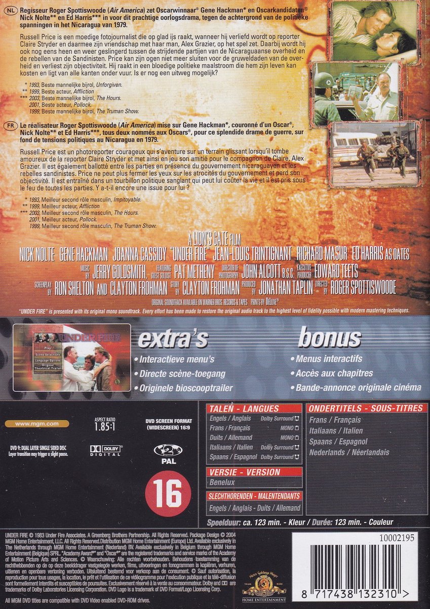 Under Fire (Dvd), Nick Nolte | Dvd's | bol.com