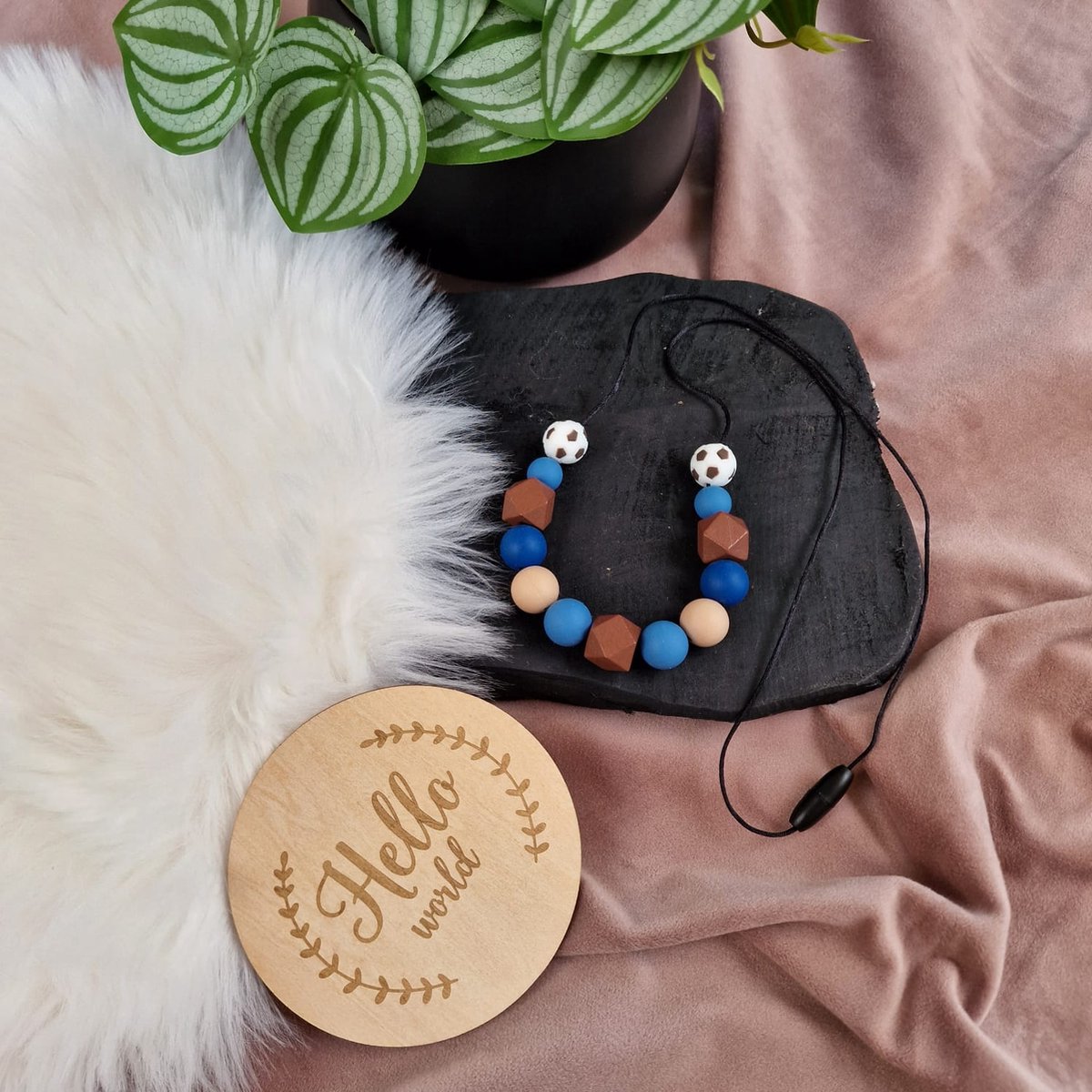 Happy Bebie | Baby | Mama | Voedingsketting | Kraamkado | Silicone ...