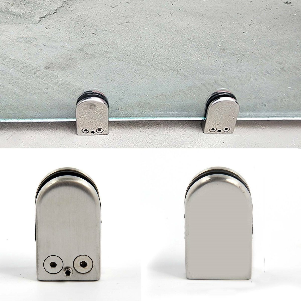 24x glashouder, glasklemmen, glasdragers voor 6 - 8 mm glas, 24 ...