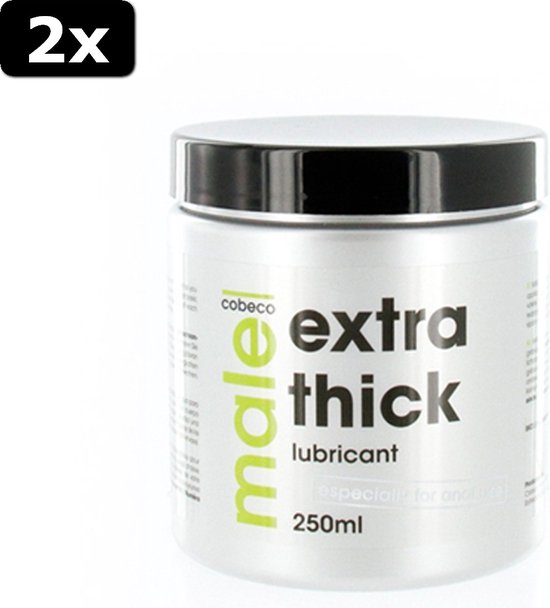 2x MALE - Extra Thick Lubricant - 250 ml | bol.com