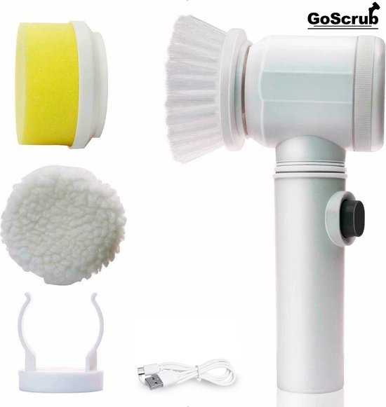 GoScrub® Mini - Elektrische Schoonmaakborstel - 7 Opzetstukken ...