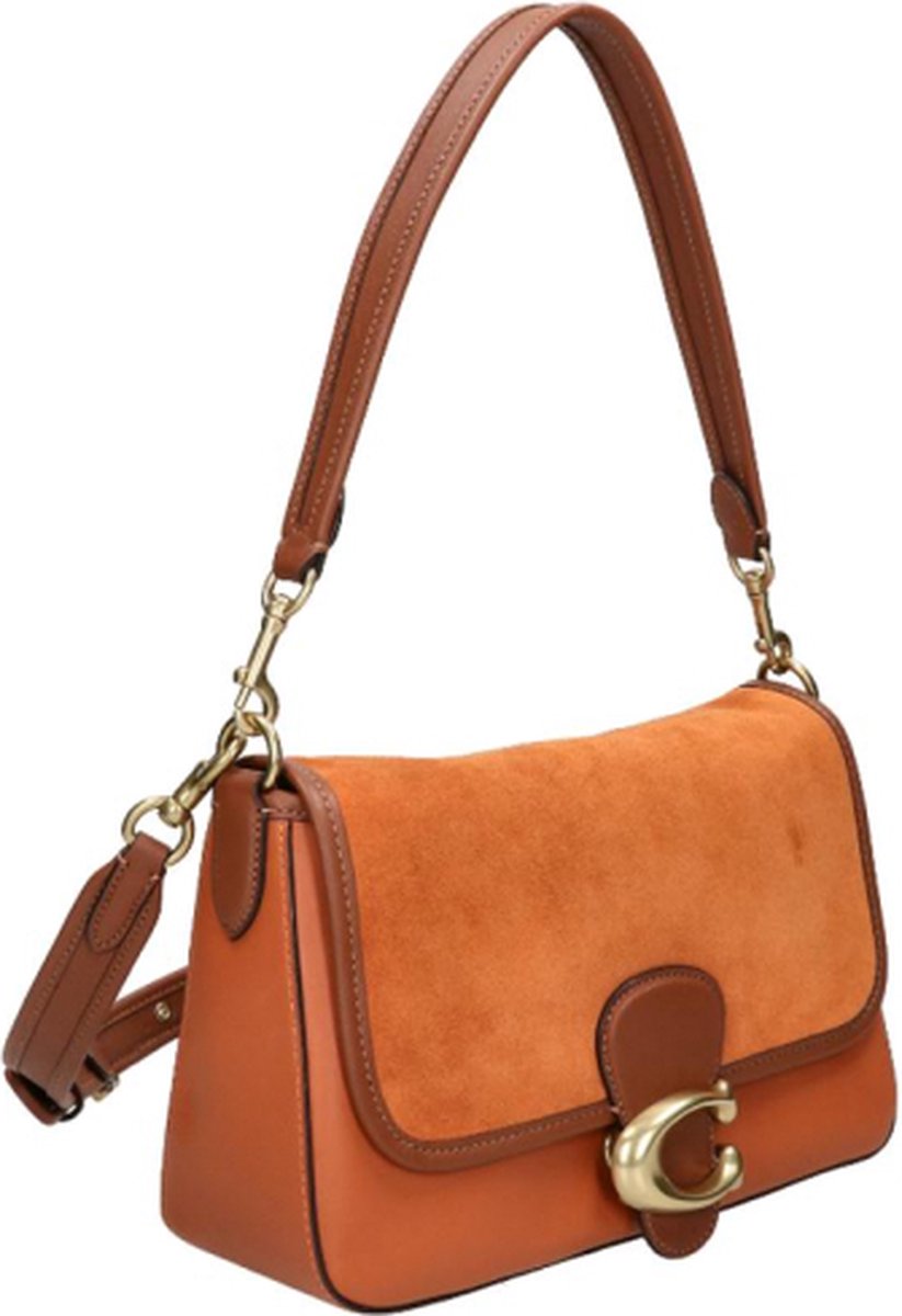 Coach Medium Schoudertas / Crossbody Tas Dames - Leer - Tabby - Oranje ...