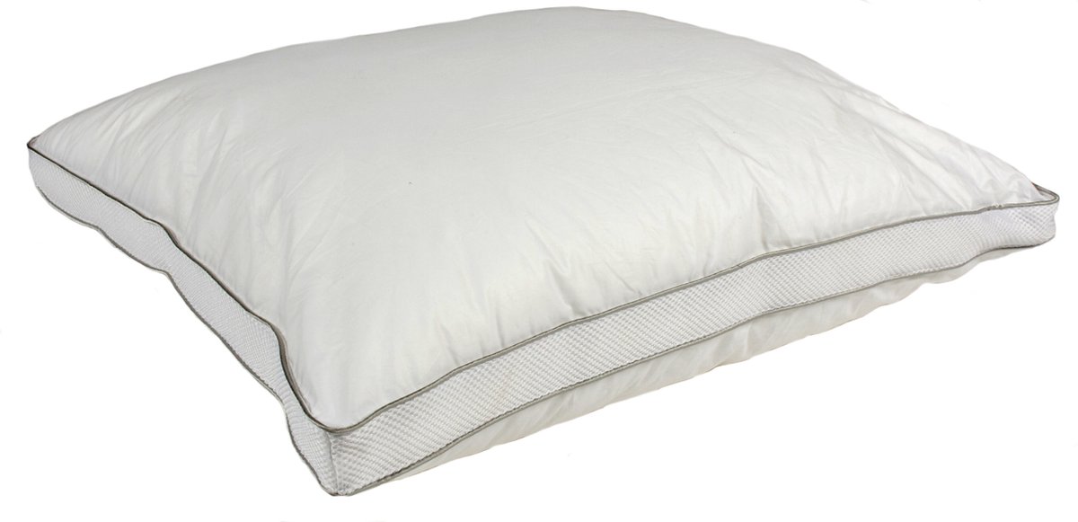 Polydaun Mercurius hoofdkussen - 100% katoen - Comfort-o-bol vulling, 65x55x5 cm boxmodel | bol