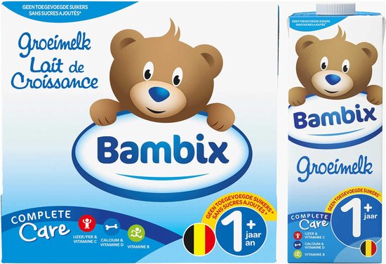 BAMBIX - groeimelk 1+ - 6x1L | bol