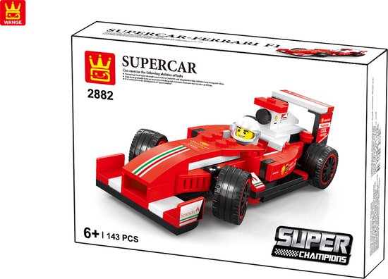 LBB Formule 1 race auto - 143 Bricks Bouwstenen - Speed - Racewagen ...