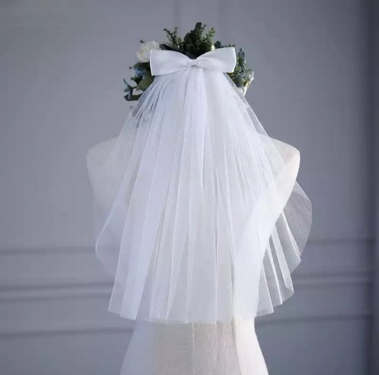 Bruids haar strik-Bruiloft haar strik-Tule haar strik-Polka dot haar ...