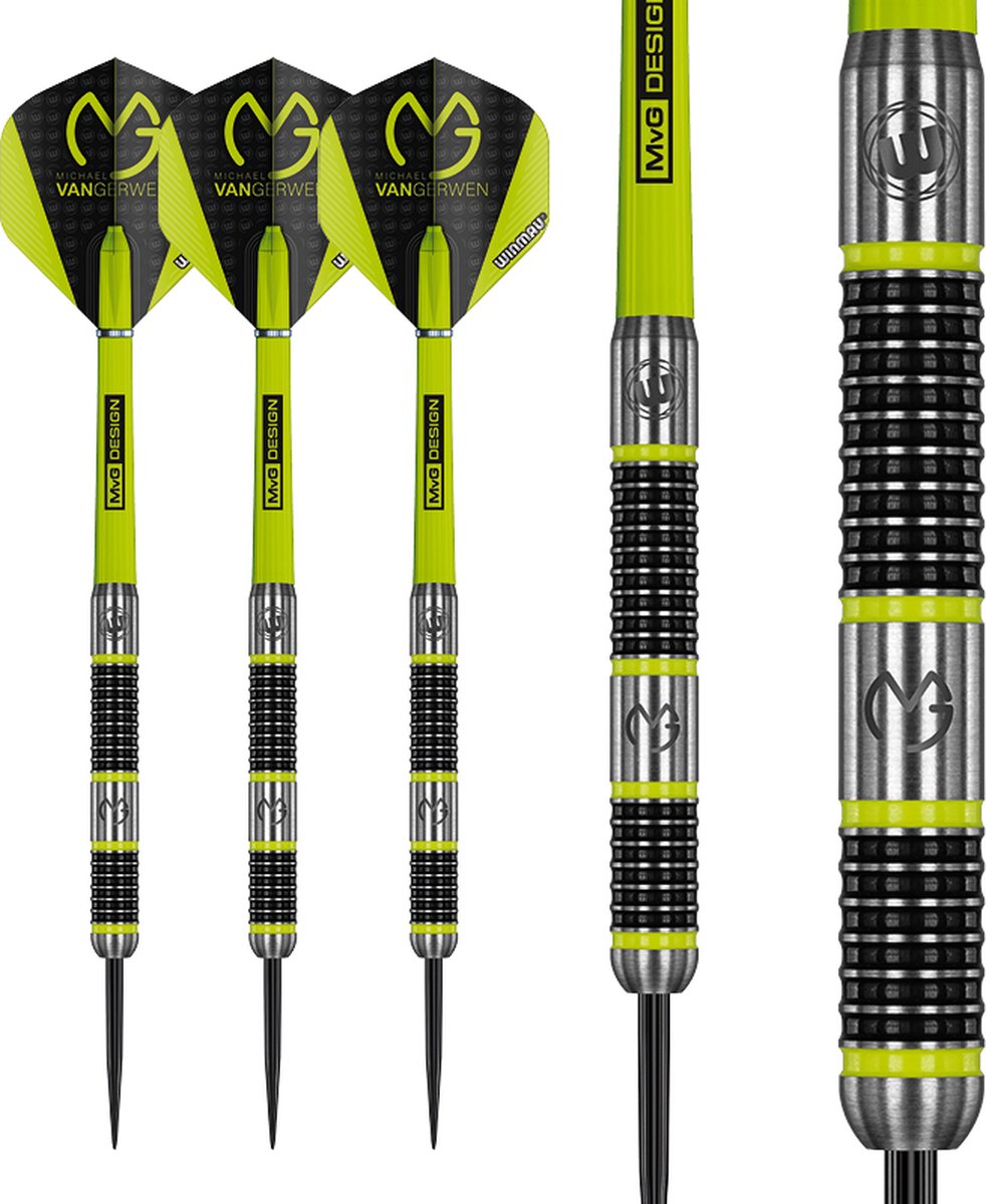 WINMAU - Michael Van Gerwen MvG Aspire: Steeltip Tungsten Dartpijlen ...