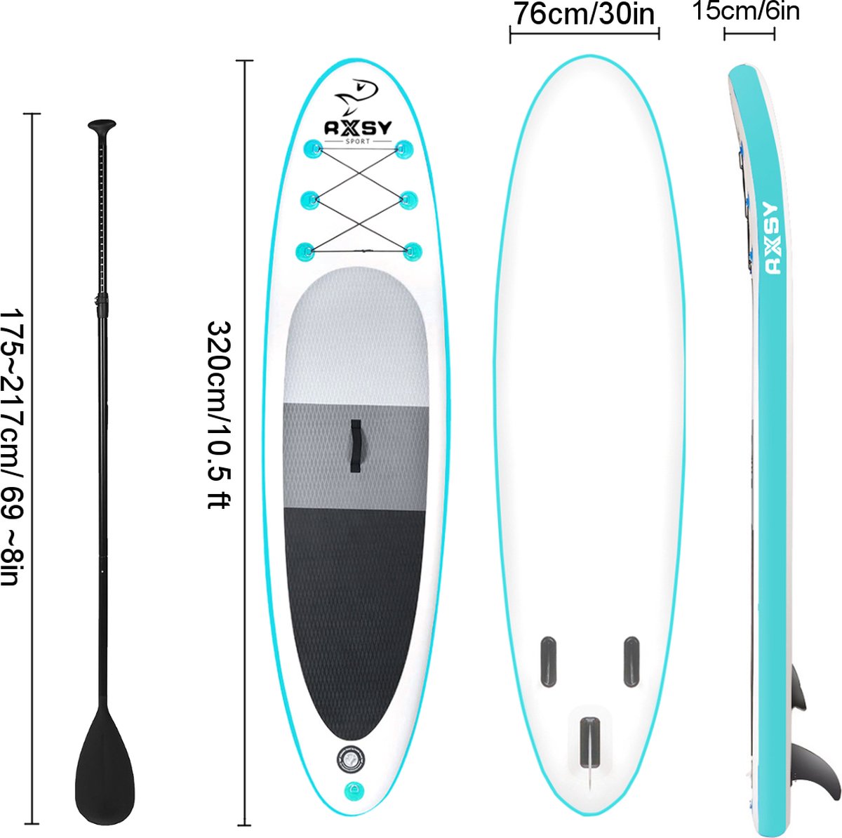 RXSY Opblaasbaar Surfplank - Surfplanken - SUP board - stand up ...