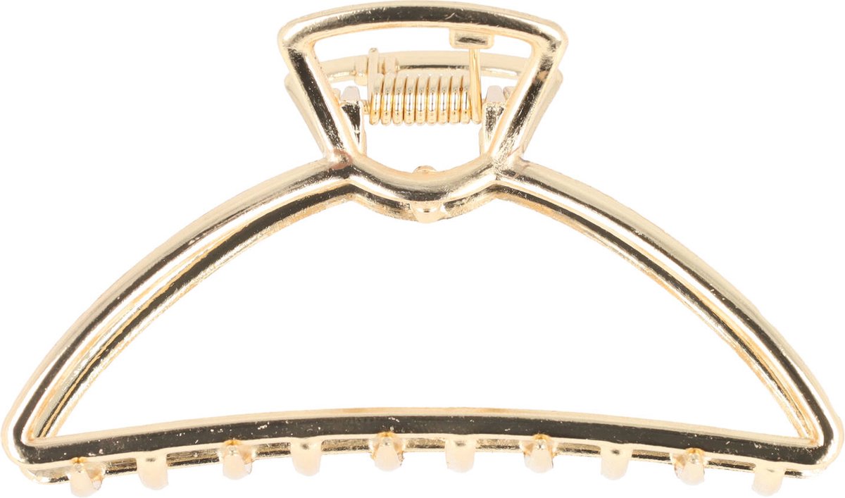 Haarspeld Klem Open Driehoek Vorm Metaal 7,5cm Goud - Haarklem Haarclip ...