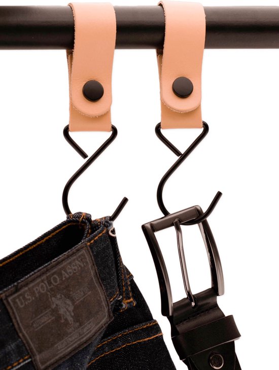 Brute Strength - Multifunctionele Haak Met Lederen Lus - Naturel - 2 ...