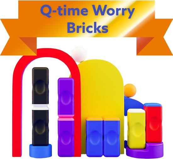 Worry Bricks | Fidget | Gezien op Tik tok | Gadget hit 2022 | Q-time | bol.com