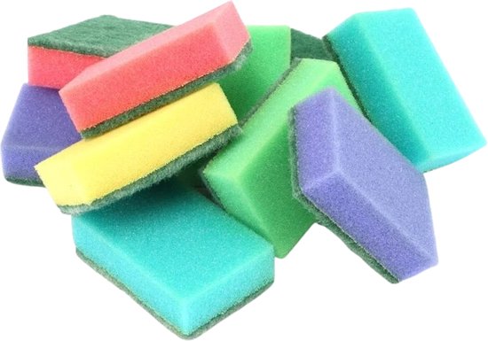 Lifetime Clean Schuurspons Basic - Scouring Pads - 9x6x2,5 cm - 10 ...