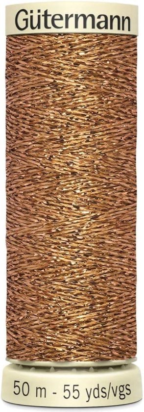 Gutermann Metallic effect garen - glitter - copper - koper - draad ...