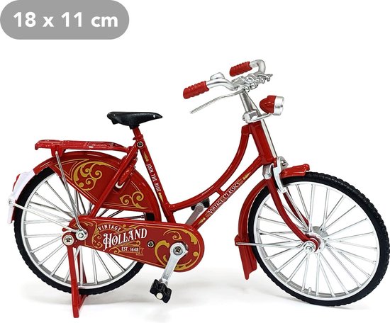 Fiets - Decoratie - Vintage - Rood - Opoefiets | bol