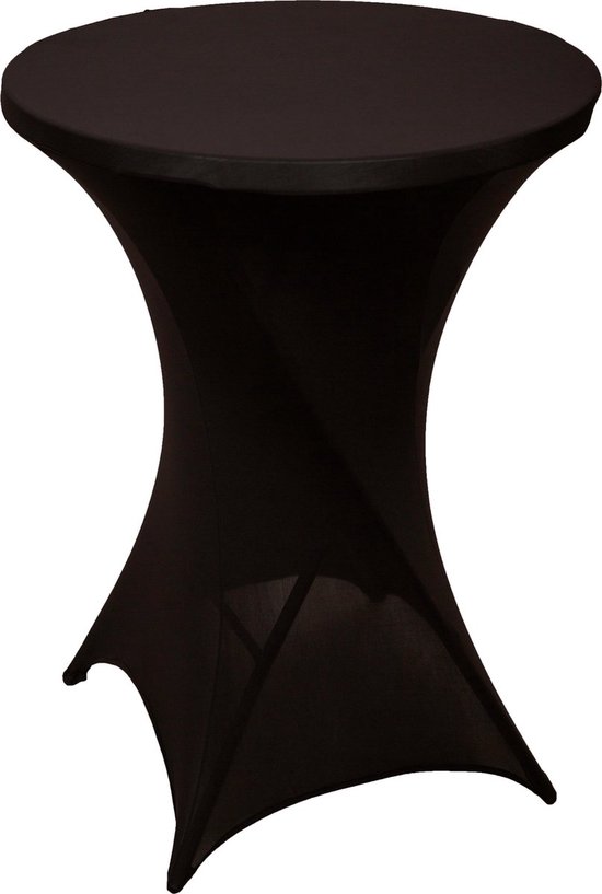 Statafelrok Zwart – ∅80-85 x 110 cm – Statafelhoes Stretch – Tafelhoezen voor Statafel... | bol.com