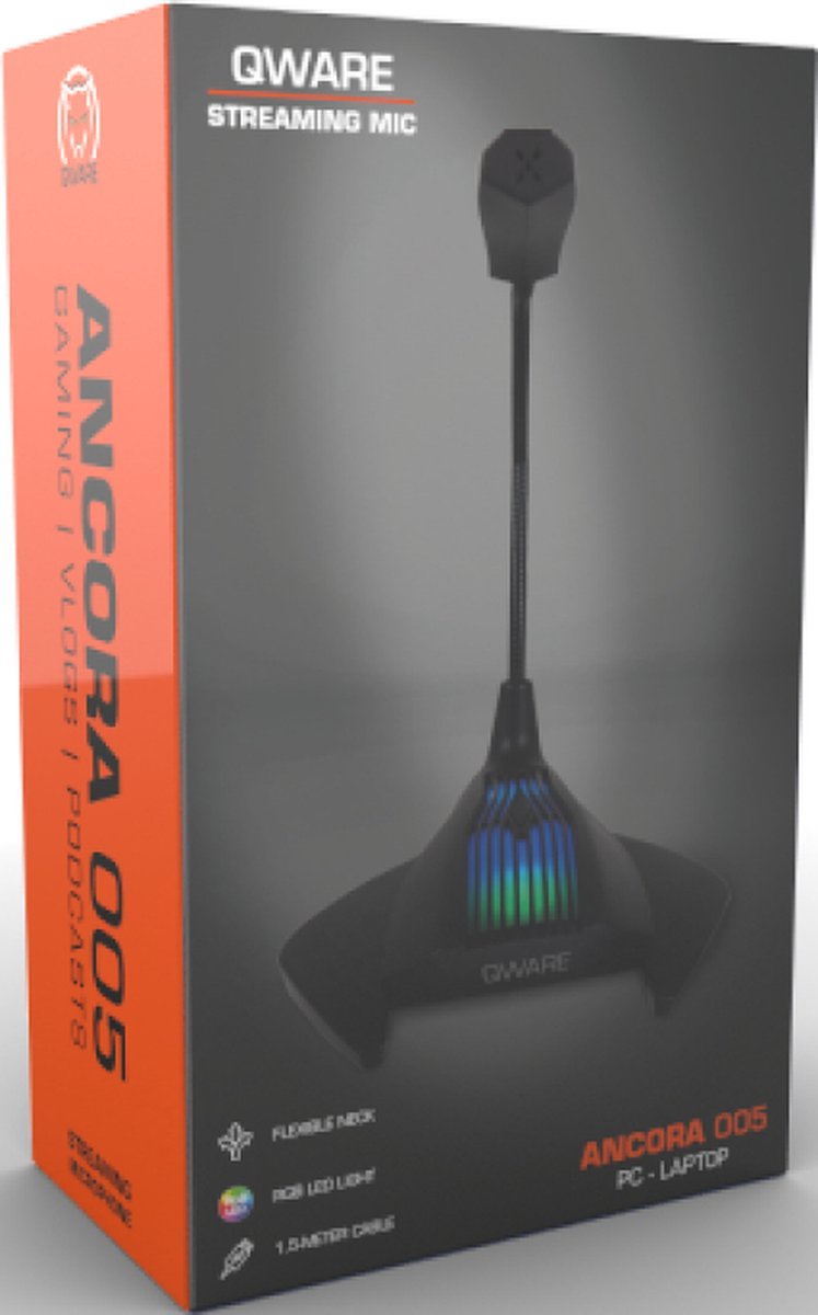 Qware Gaming - Microfoon - Gaming Microfoon - Microphone - Gaming ...