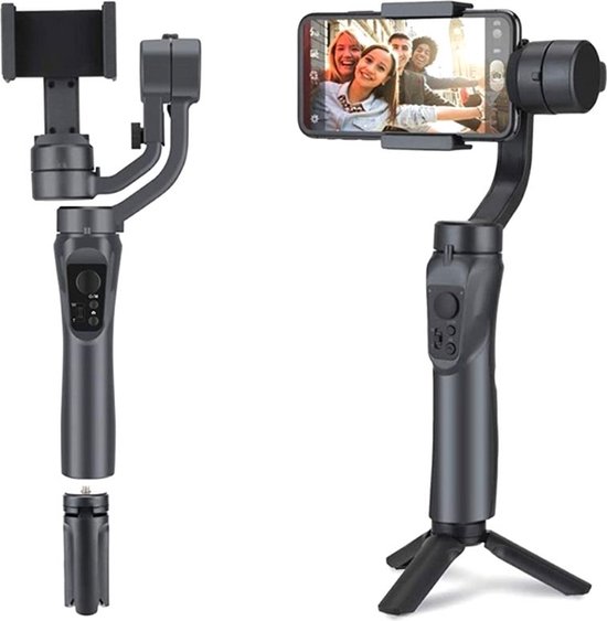 HANDHELD 3-AXIS GIMBAL STABILIZER WITH TRIPOD | bol.com