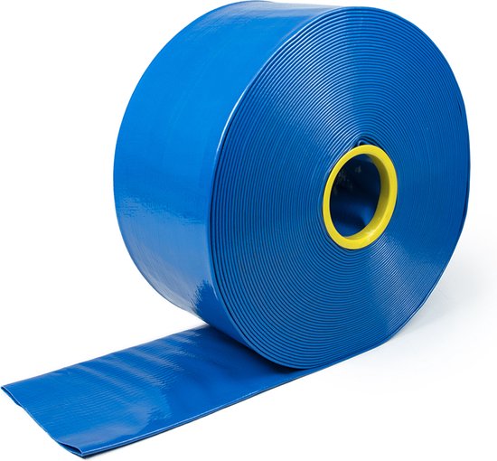 Rubbermagazijn | Verstevigde - platte waterslang | Rol 50m | Ø 102mm ...