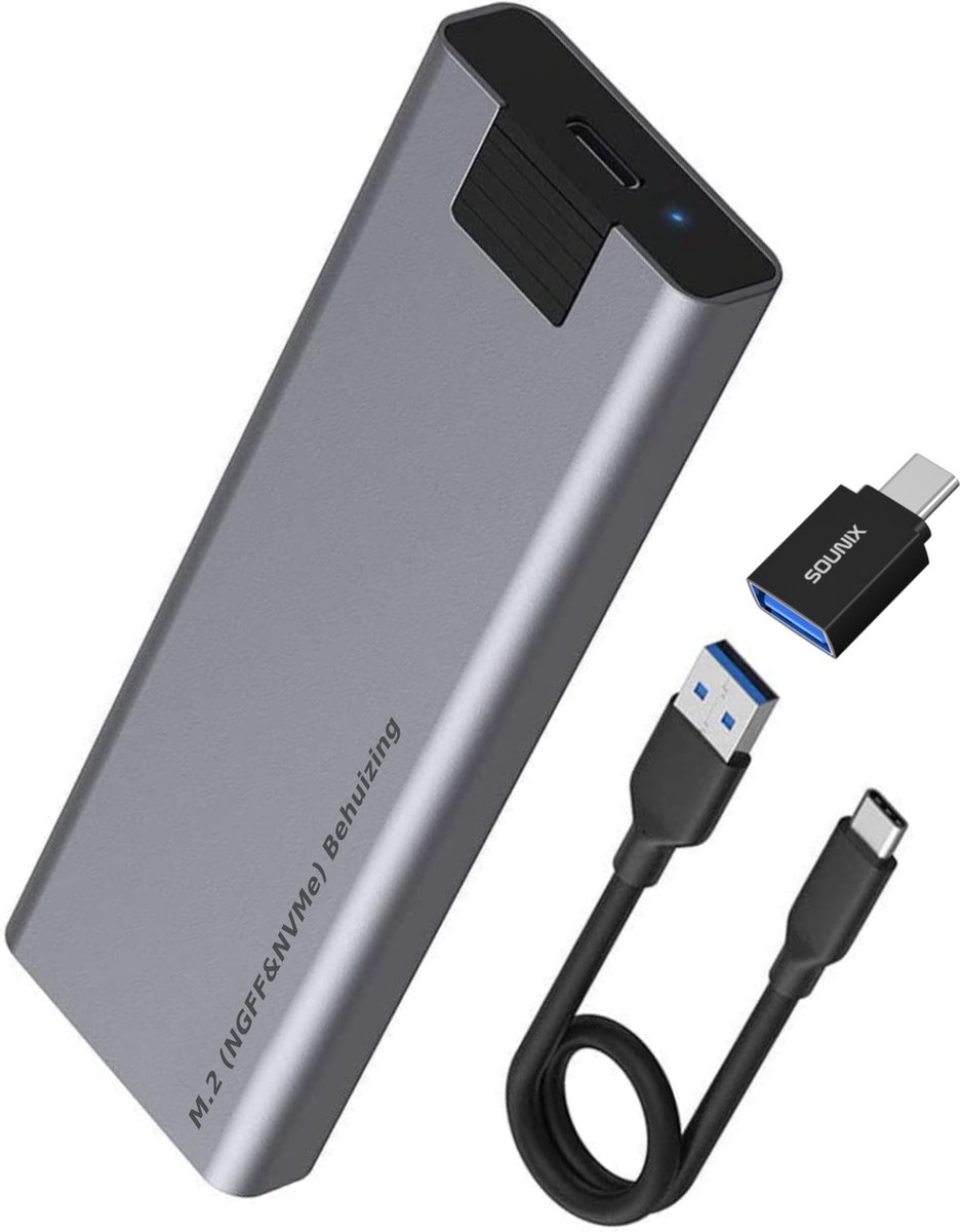 Sounix M.2 (NGFF&NVMe) 2 IN 1 Behuizing - Externe USB-C SSD behuizing ...