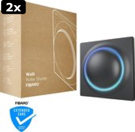 2x FIBARO Walli Roller Shutter - Rolluik schakelaar - Antraciet - Z ...