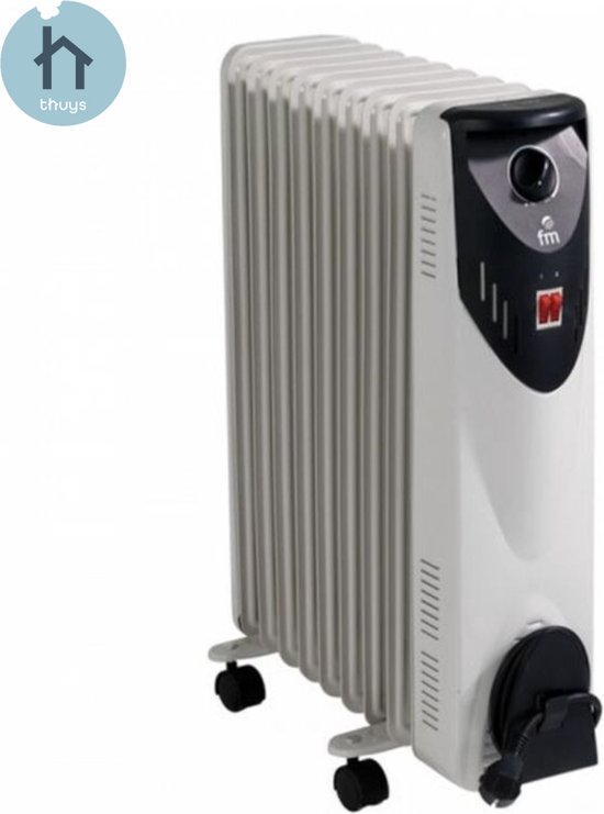 Thuys Olieradiator 9 Kamers - Elektrisch - 3 Standen - Tot 2000W ...