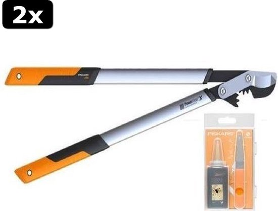 2x Fiskars PowerGear X Takkenschaar Bypass LX98 - L - 80 cm | bol