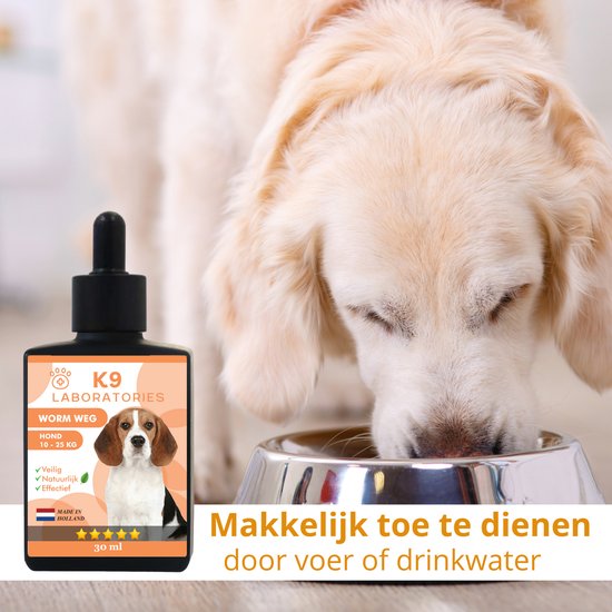 K9 Laboratories Ontworming hond - voor honden van 10-25 kg - 30 ml ...