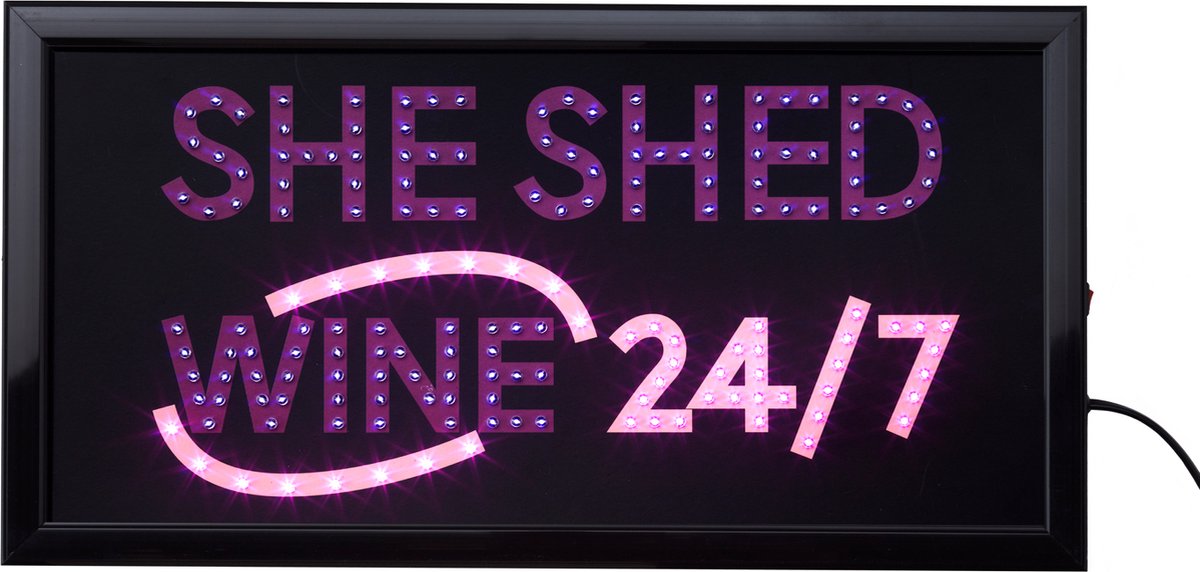 Led bord - She-Shed - led sign - Led bord womancave- Light box - Led ...