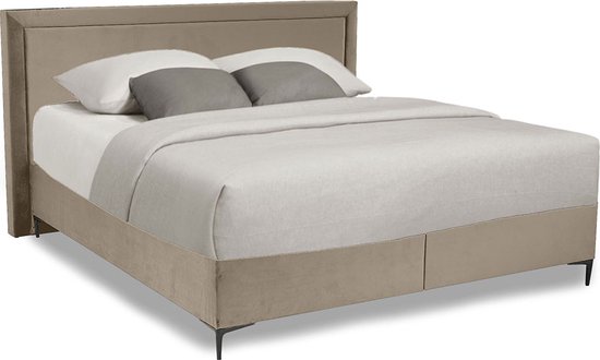 SleepProfit Velvet Boxspring 140x200 Velvet Beige | Pocketvering matras ...