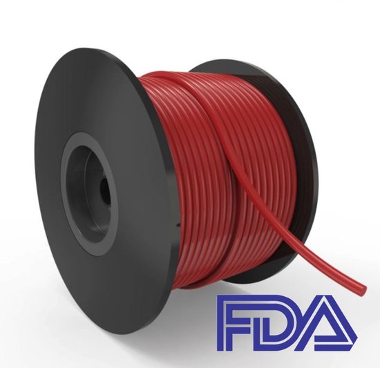 Rubber Rondsnoer - 3mm - VMQ - MVQ - Silicone - FDA - EC1935/2004 - 60 ...