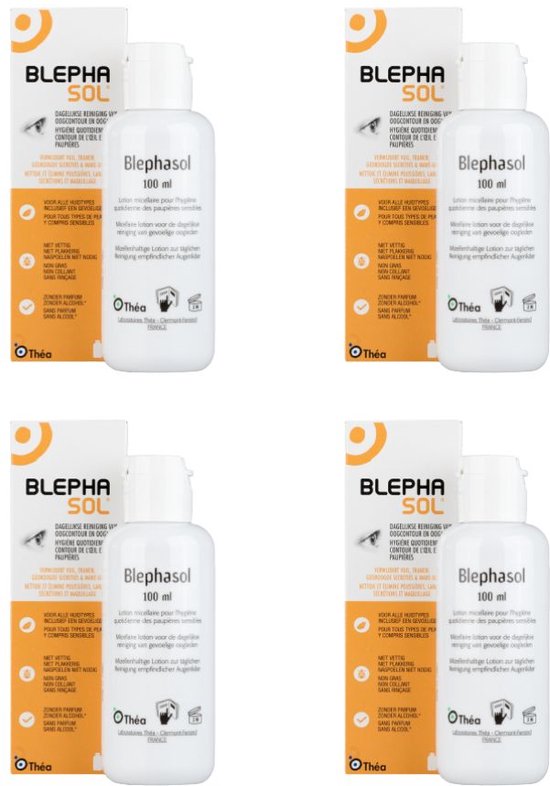 Blephasol - 4 x 100ml - Reiniging Oogleden en oogcontouren ...