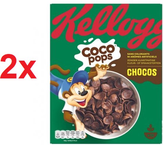 Kellogg's ontbijtgranen Coco Pops Chocos | DUO pak | VOORDEELPACK | bol.com