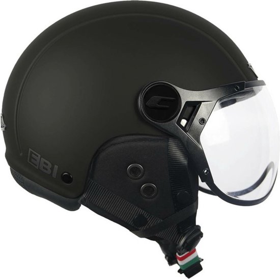 CGM Jet helm maat L - mat zwart - lang vizier | bol