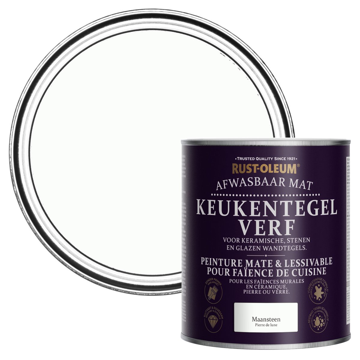 Rust-Oleum Gebroken wit Verf voor keukentegels - Maansteen 750ml | bol.com