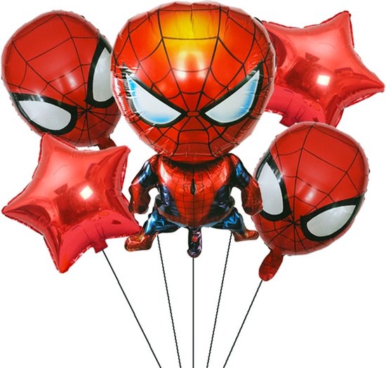 Spiderman Ballonnen Set - 5 stuks - Helium / Folie Ballonnen - Marvel ...