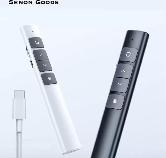 Presentatie Klikker - Draadloze USB Presenter met Laser Aanwijzer ...