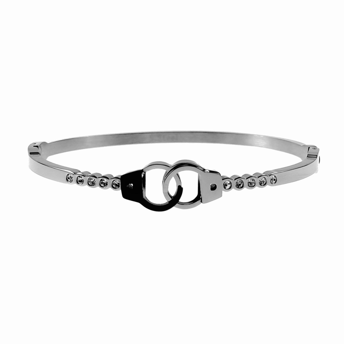 Handboei Bangle Dames - Stalen Zilver Kleur - Stijve Armband | bol.com