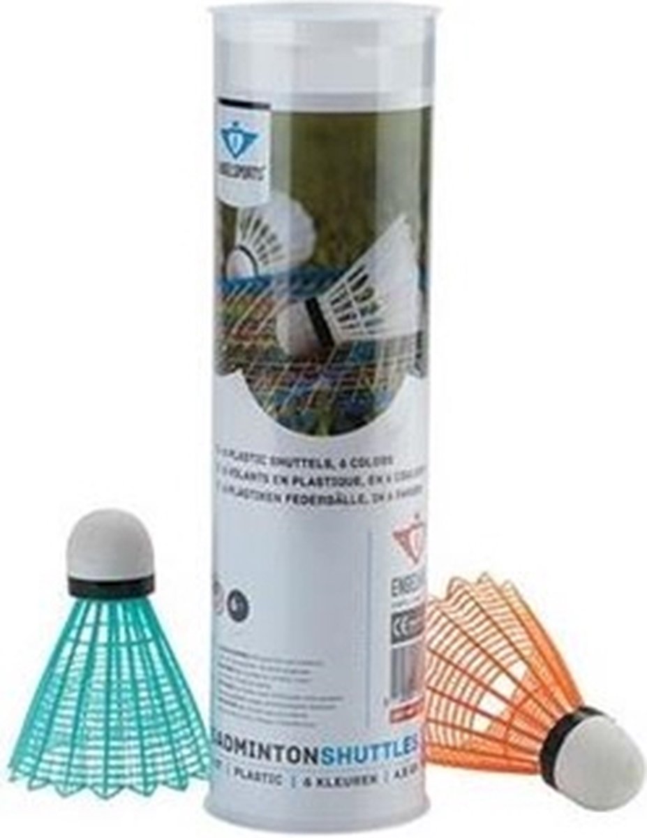 SHUTTLECOCKS PER 6 PCS - NEON COLOURS | bol.com