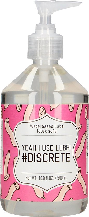 Waterbased Lube - YEAH I USE LUBE! #DISCRETE - 500 ml | bol.com