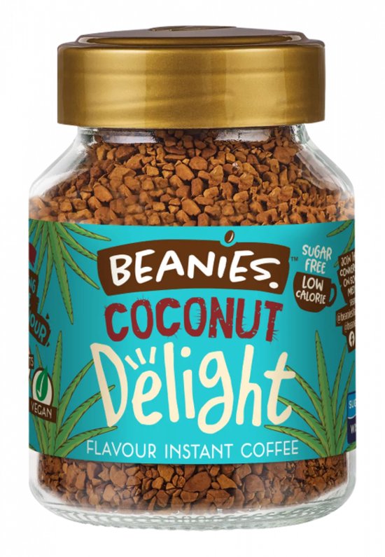 Beanies - instant koffie - coconut delight - koffie - flavoured ...
