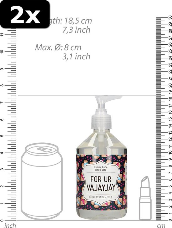 2x Climax Lube - FOR UR VAJAYJAY - 500 ml | bol.com