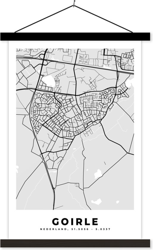 Posterhanger incl. Poster - Schoolplaat - Goirle - Plattegrond - Kaart ...